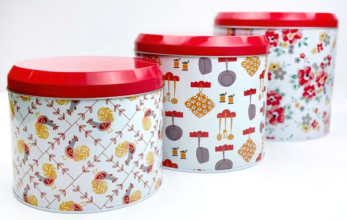 Lori Holt Cook Book Kitchen Canister Tins – Quilt in a Day