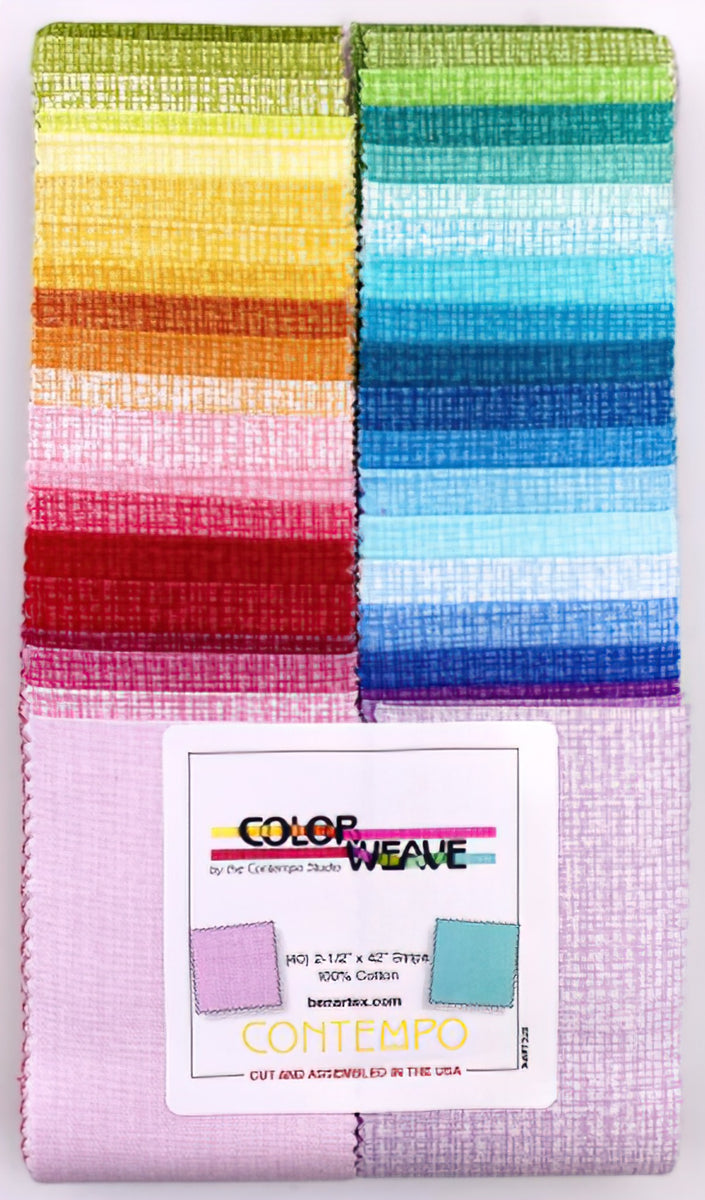 Benartex - Color Weave Strip-Pies 2.5 Inch Strips – Quilt in a Day