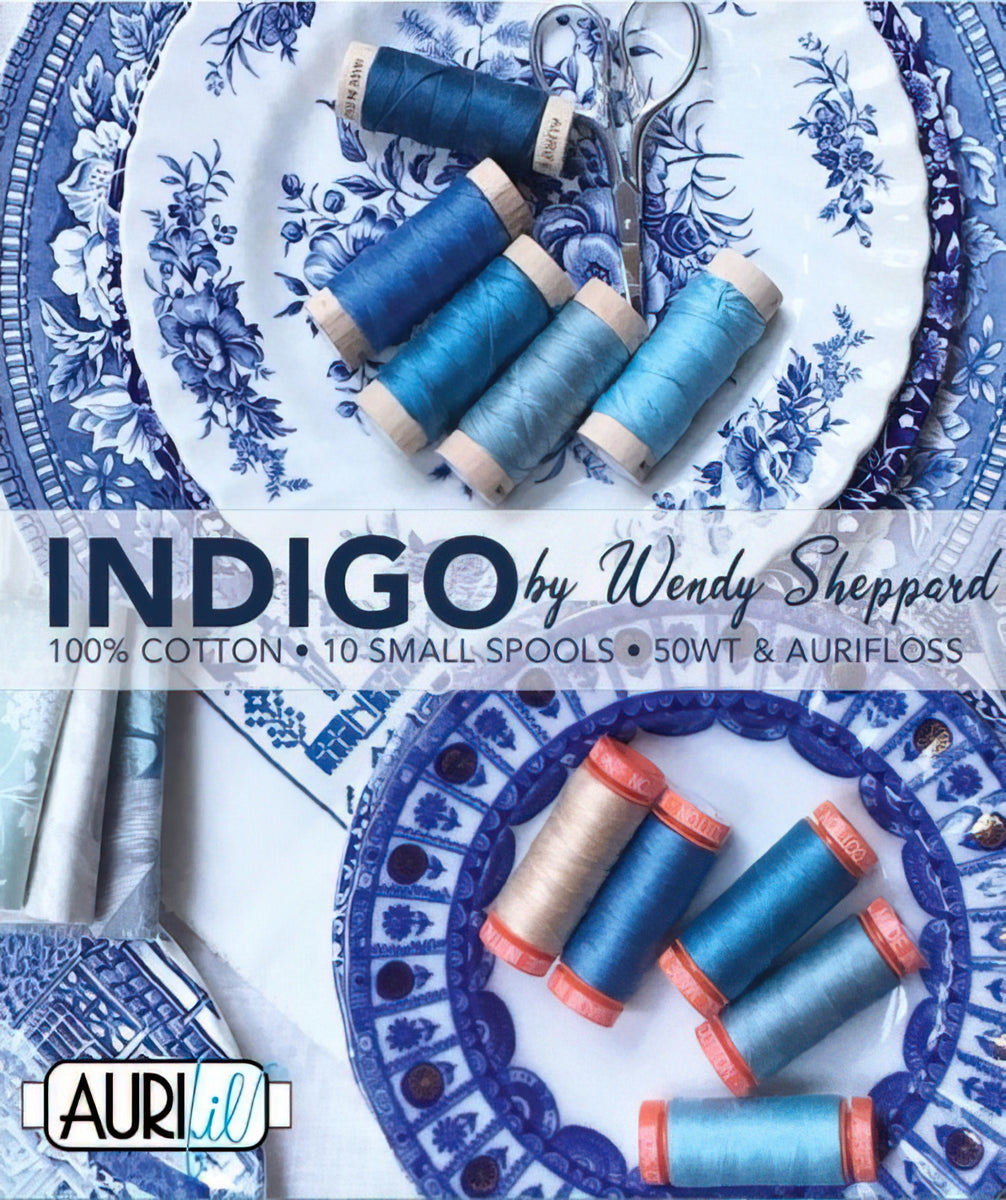 Aurifil - Wendy Sheppard - Indigo 10 Small Spools Assorted – Quilt in a Day