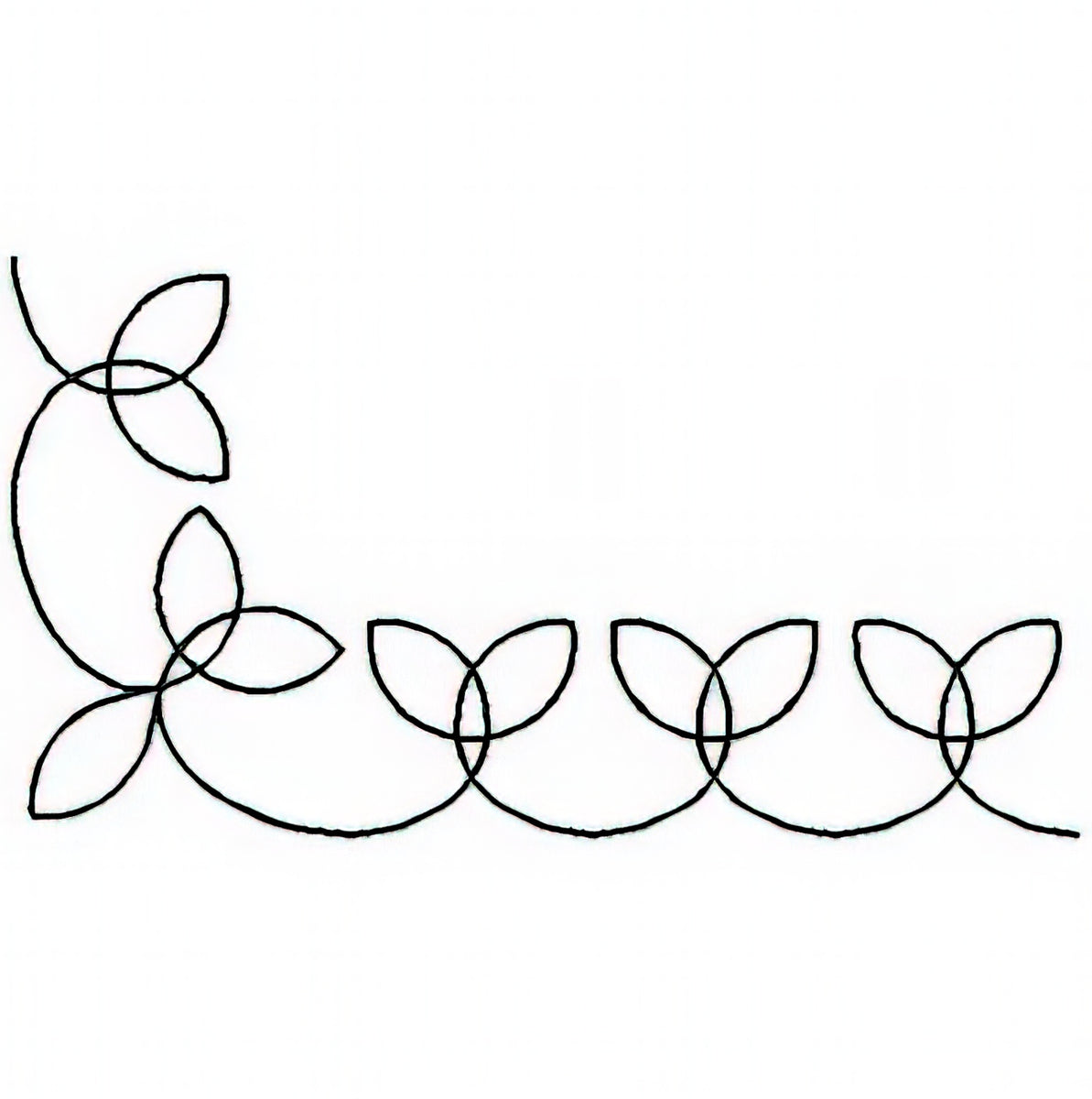 Laurel 2.5 inch Border Stencil RB067 – Quilt in a Day
